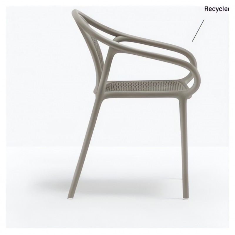 Pedrali Krzesło Remind 3735 RG Recykling Szary - Prawdziwie włoskie ...